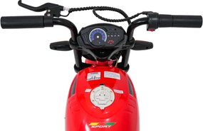 Elektrická motorka SUPERMOTO červená