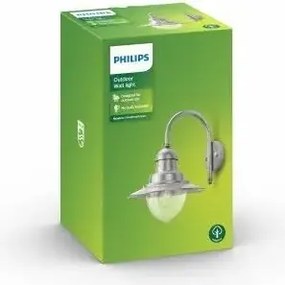 Philips Raindrop antracit / Venkovní nástěnné svítidlo / 1x60W / bez z