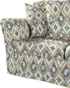Potah na pohovku IKEA  Tomelilla 3-místná nerozkládací barva modrá látka pletený vzor, vzorované