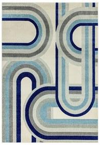 Šedo-modrý koberec 200x290 cm Nova Retro Blue – Asiatic Carpets