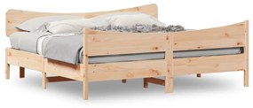 Rám postele s čelem 180 x 200 cm masivní borovice