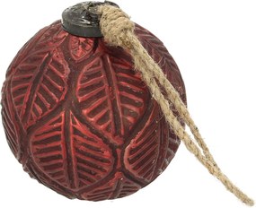 Bombka Vintage Crimson ⌀10 cm červená