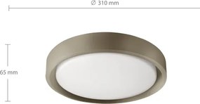 Brilagi - LED Stropní svítidlo MATTEO LED/24W/230V pr. 31 cm taupe