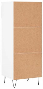 Botník bílý s vysokým leskem 40 x 36 x 105 cm kompozitní dřevo - Default Title