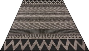 Černo-béžový venkovní koberec NORTHRUGS Sidon, 200 x 290 cm