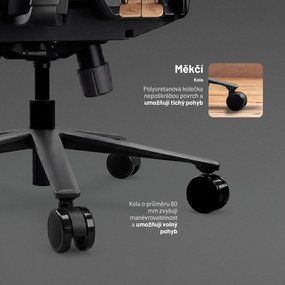 Ergonomická kancelářská židle černá V-Flash Ultra Black