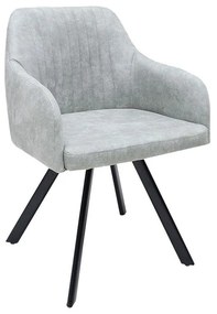 Designové křeslo Mallory šedé