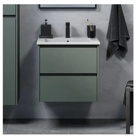 BATH DELUXE Koupelnová skříňka s umyvadlem LYKE 60 cm zelená 77-060-11-31-00