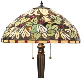 Stojací lampa Tiffany Larique -	Ø 51*157 cm – 51x157 cm