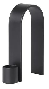 Kovový svícen Arch Candleholder Black 12 cm  Kristina Dam Studio