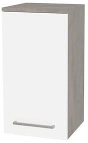 Mereo Bino koupelnová skříňka horní 63 cm, levá, Multidecor, Chromix stříbrný CN695ACST