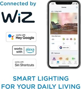 LED RGB Stmívatelná žárovka Philips SMART A60 E27/8,5W/230V 2200-6500K + DO
