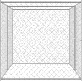 Klec pro psa Stříbrná 400 x 200 x 200 cm Pozinkovaná ocel 3368309