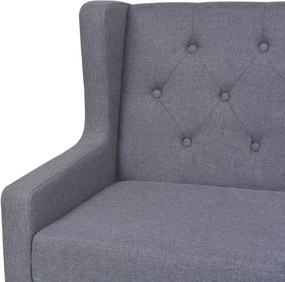 3místná pohovka textil šedá 245454
