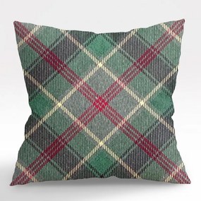 Ervi povlak na polštář Gobelínový - Tradiční zelený tartan