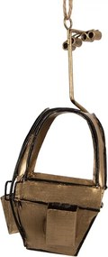 Vánoční ozdoba retro kabinka lanovky - 7*7*17 cm