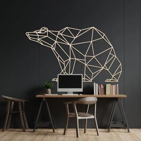 Geometrický obraz na zeď medvěd - ruční práce I SENTOP PR0244