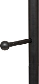 Věšák na kabáty BLACKMARBLE s 6 kovovými háčky, 173 cm
