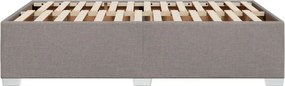 Rám postele bez matrací taupe 120x190 cm textil 3284461