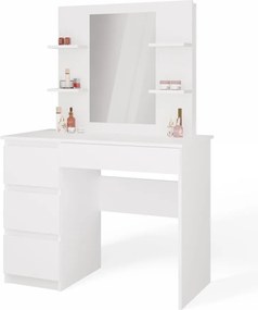 Toaletní stolek Marina Mijas 98,4 cm bílý levý