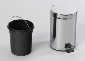 Aqualine Aqualine, SIMPLE LINE odpadkový koš kulatý 3l, nerez lesk, 27103