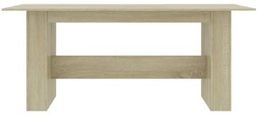 Jídelní stůl Tinnie - dub sonoma - dřevotříska | 180x90x76 cm