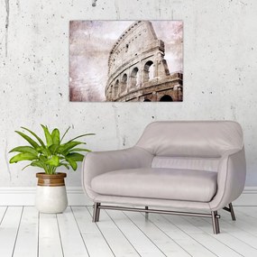 Skleněný obraz - Koloseum, Řím, Itálie (70x50 cm)