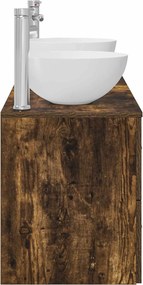 Sada koupelnových skříněk 3 ks Kouřový dub 49,5 x 41 x 64,5 cm 3405807