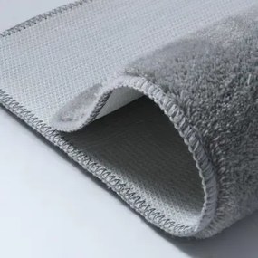 Spirella ANDROS šedá / Koupelnová WC předložka / Motiv rybičky / Polye