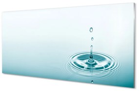 Obraz na skle Kapka vody close-up 125x50 cm
