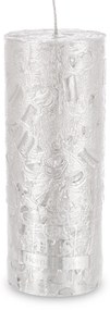 Svíčka Rustical válec 60/150 stříbrný 157516