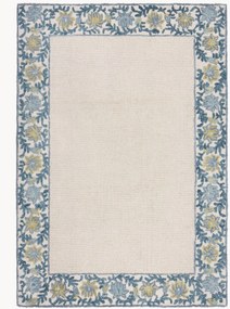 Ručně všívaný vlněný koberec's nízkým vlasem Myla Floral Frame