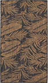 Černý/hnědý vnitřní a venkovní koberec 60x100 cm Mira 1451 – Ayyildiz Carpets