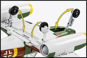 COBI 5776 Messerschmitt Me 262-1A / 505 dílů / 1:32 / 1 figurka / od 8