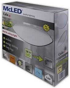 LED svítidlo McLED Cala 18 18W IP44 2700K teplá bílá ML-411.205.32.0