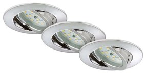 Briloner 7209-038 - SADA 3x LED Koupelnové podhledové svítidlo LED/5W/230V IP23