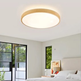 Brilagi-LED Stmívat. svítidlo GLASS POOL DOUBLE LED/60W/230V 50 cm dek. dřeva+DO
