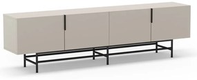 Krémový TV stolek 200x54,5 cm Eldia – Marckeric