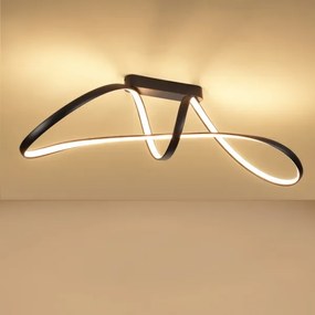Brilagi-LED Stmívatelný přisazený lustr TWISTER LED/60W/230V 3000-6000K černá+DO
