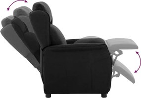 Polohovací křeslo Černá Polyester 340154