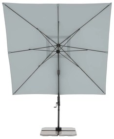 DERBY DX 280 x 280 cm - zahradní slunečník s boční nohou světle šedá