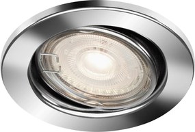BRILONER Vestavné LED svítidlo chrom, GU10 5W 460lm 3000K pr. 86 x 70 mm, 1 ks