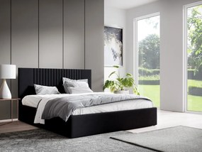 Eka Čalouněná postel LINA 180x200 cm Barva látky Trinity: Modrá (Trinity 2313), Úložný prostor: Bez úložného prostoru