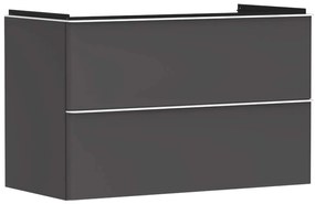 Hansgrohe Xelu Q - Umyvadlová skříňka, 63x98x50 cm, 2 zásuvky, matná šedá/matná bílá 54032700