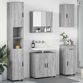 Sada koupelnového nábytku 5 ks Šedá Sonoma 61 x 35 x 64 cm 3392999