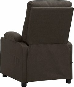 Elektrické masážní křeslo taupe textil 3098859