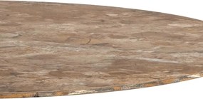 Keramický barový stůl Malta 105 cm béžový mramor