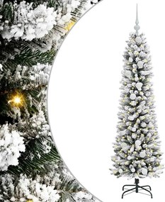Umělý vánoční stromeček Bílá 150 cm PVC, kov a plast 3396096