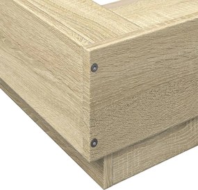 Rám postele dub sonoma 90 x 190 cm kompozitní dřevo 3281240
