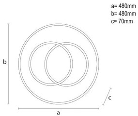 LED Stmívatelné stropní svítidlo LED/85W/230V 3000-6500K + dálkové ovládání
